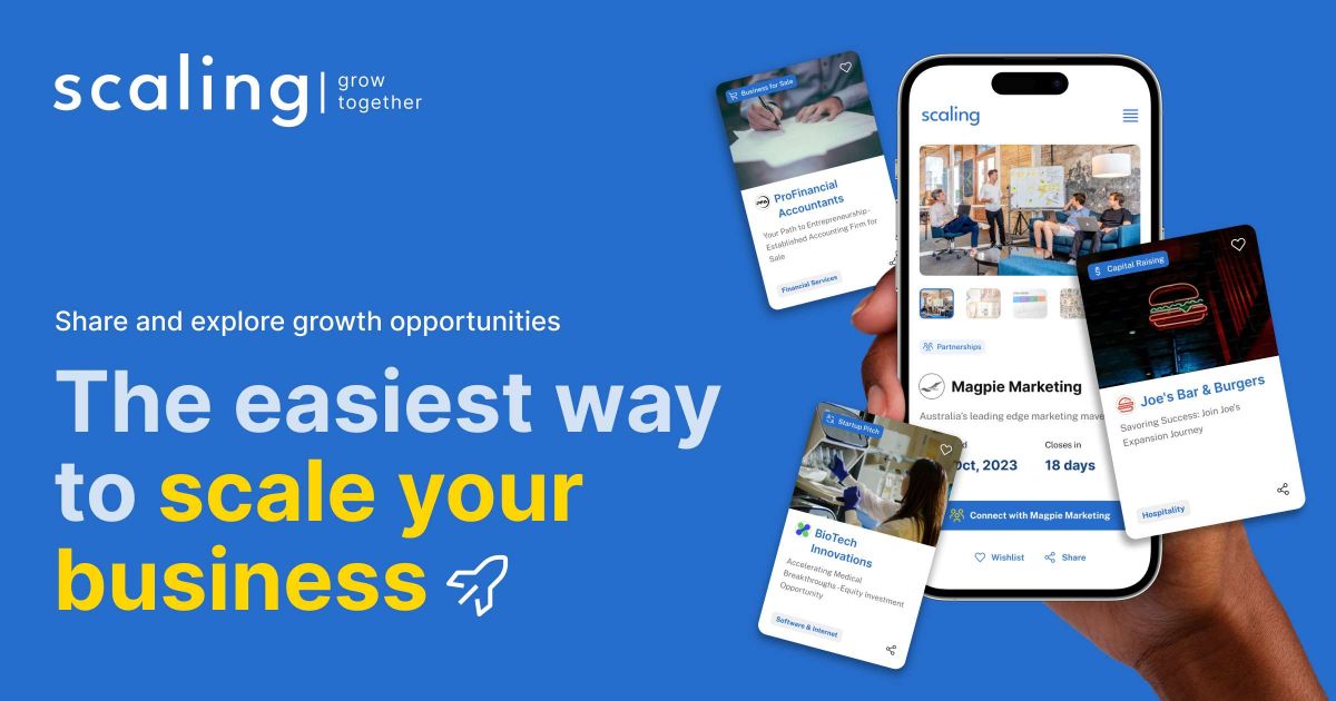 scaling | The deal engine for Australian business owners and entrepeneurs.